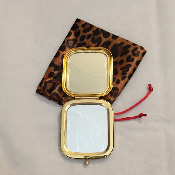 Avon | Accessories | Avon Leopard Print Compact With Carrying Pouch ...